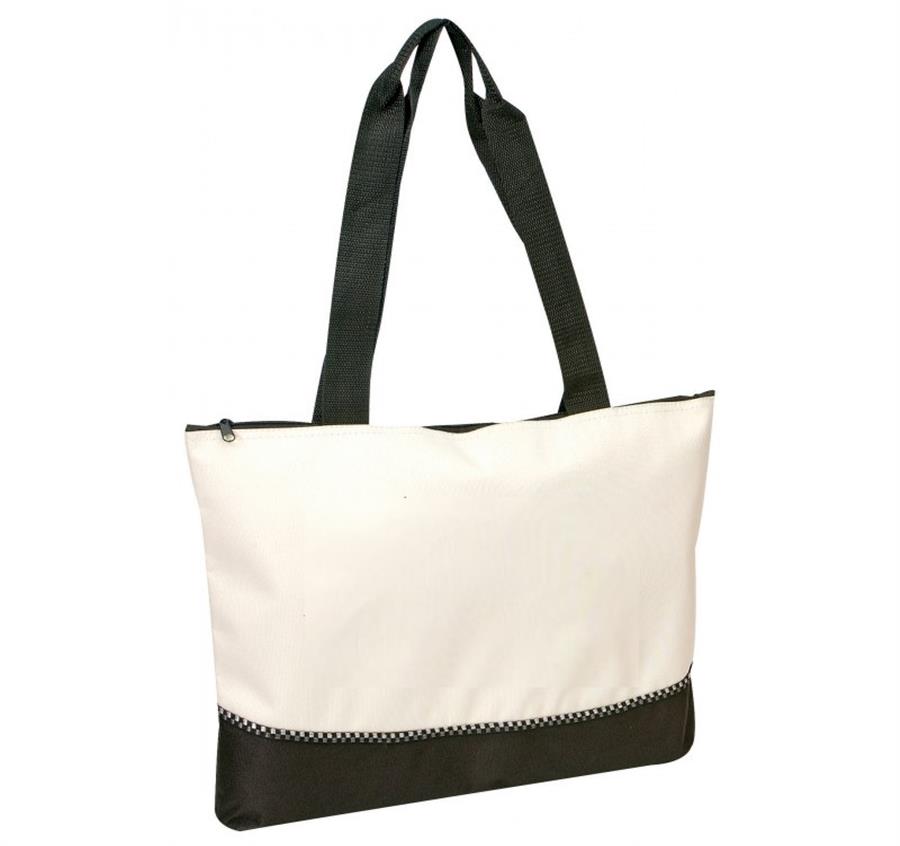Poly Tote Bag with Zipper