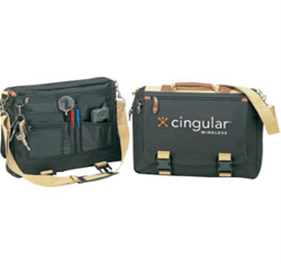 Two-Tone Deluxe Expandable Briefcase