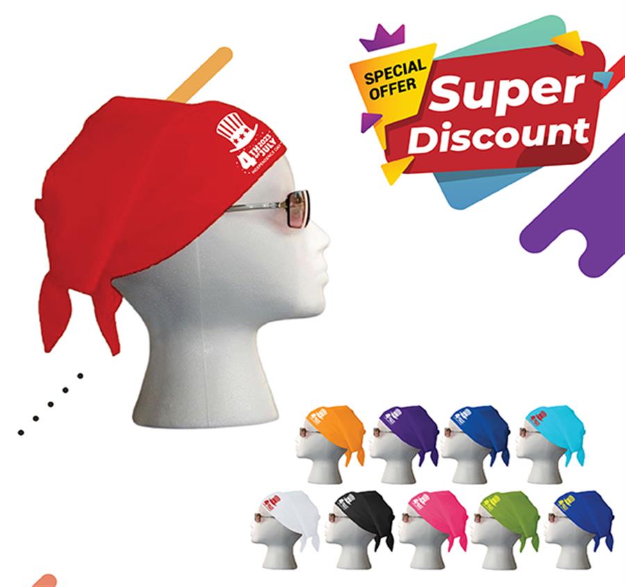 100% Cotton Premium Cotton Bandana - Clearance